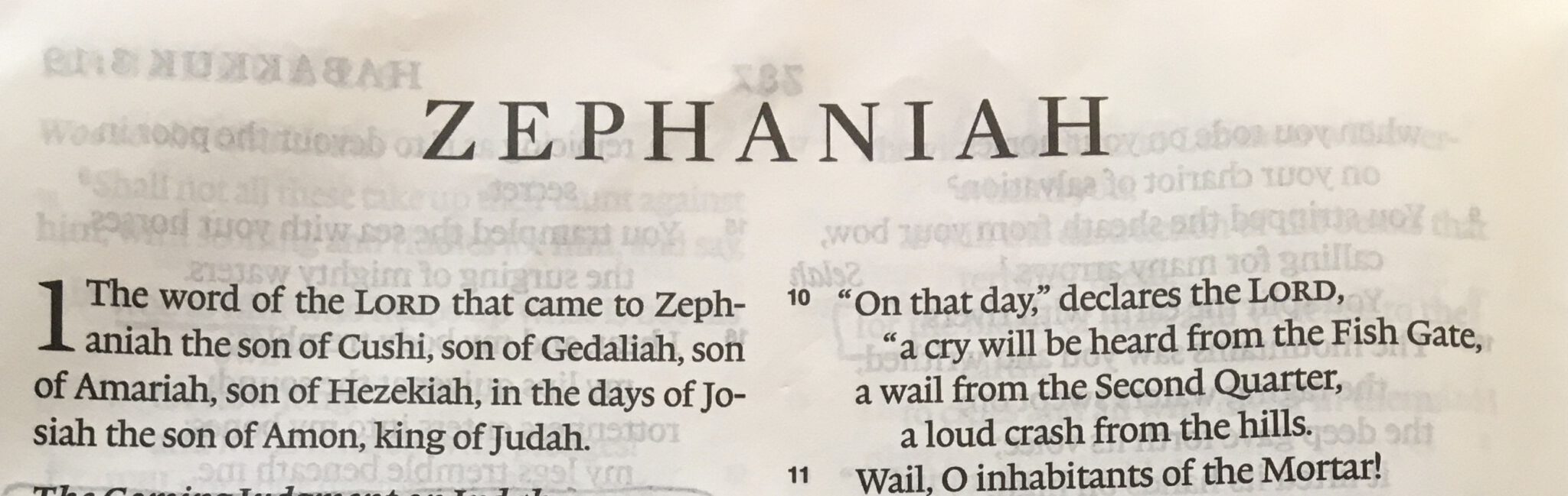 Book of Zephaniah - Living Word Outreach Ministries Amsterdam Church